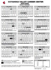 High School Calendar - Cuyahoga Valley Career Center